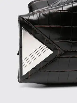 Attico Croc Effect Shoulder Bag