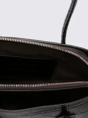 Attico Croc Effect Shoulder Bag