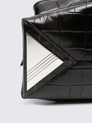 Attico Croc Effect Shoulder Bag