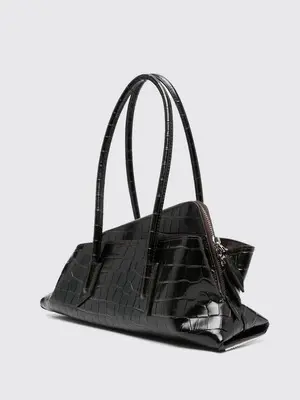 Attico Croc Effect Shoulder Bag
