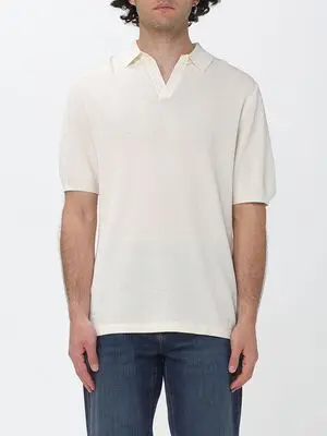 MC2 SAINT BARTH Cotton Knit Polo Shirt - Cream