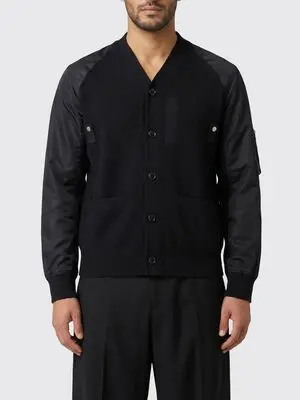 Sacai Cotton Blend Cardigan - Black