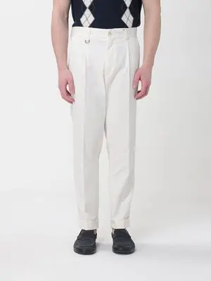 PAOLO PECORA Tailored Virgin Wool Trousers - White