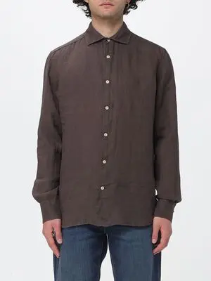 MC2 SAINT BARTH Linen Shirt - Brown