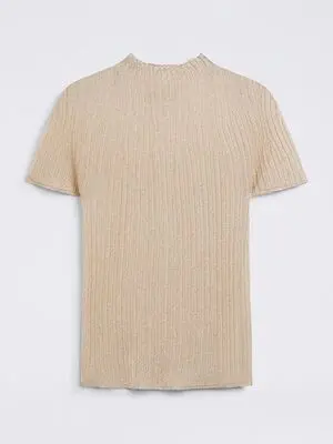 Momoni Lurex Viscose Blend Sweater - Gold