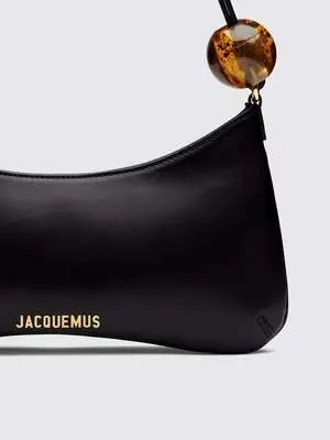 Jacquemus Le Bisou Perle Leather Shoulder Bag