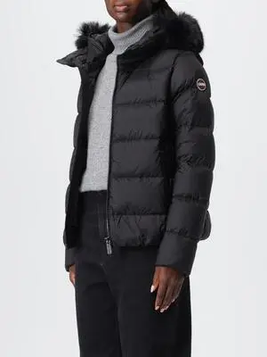 COLMAR Quilted Down Jacket With Fur Trimmed Hood