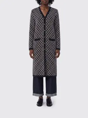 Max Mara Rhombus Wool Cardigan - Blue