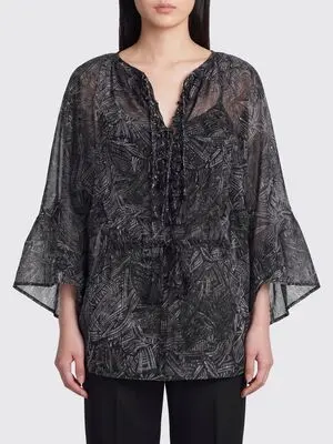 Isabel Marant Étoile Printed Silk Blouse - Black