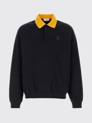 Versace Cotton Polo Shirt With Medusa Logo - Navy