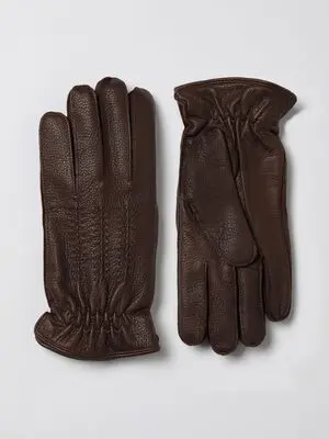 Orciani Leather Gloves - Brown