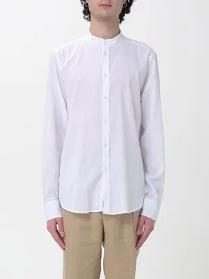 MANUEL RITZ Linen And Cotton Casual Shirt - White
