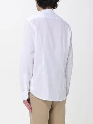 MANUEL RITZ Linen And Cotton Casual Shirt - White