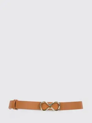 TWINSET Infinity Leather Belt - Peach