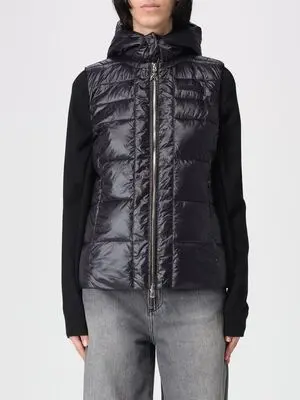 Patrizia Pepe Padded Quilted Vest With Hood