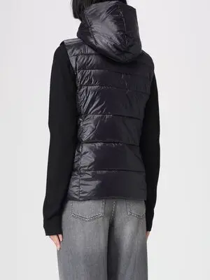 Patrizia Pepe Padded Quilted Vest With Hood