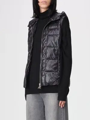 Patrizia Pepe Padded Quilted Vest With Hood