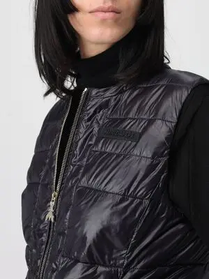 Patrizia Pepe Padded Quilted Vest With Hood