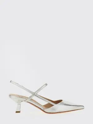 Roberto Festa Amai Laminated Leather Pumps - Silver