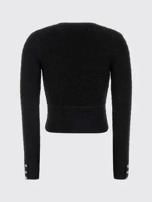 Alessandra Rich Virgin Wool Blend Crop Top