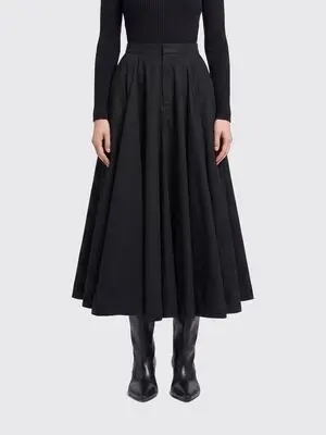 Balenciaga Cotton Midi Skirt - Black