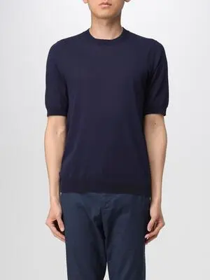 BALLANTYNE Cotton Knit Top - Navy