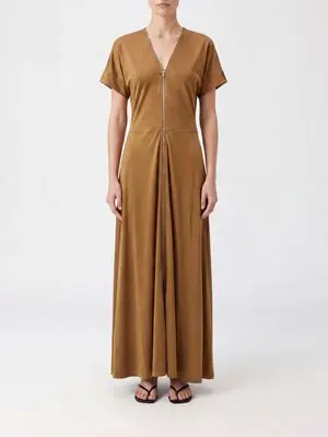 LEMAIRE Cotton Blend Dress - Cocoa