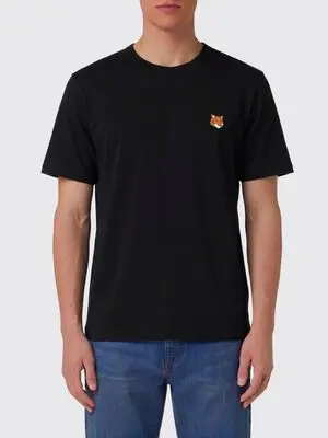 Maison Kitsuné Cotton T-shirt With Logo Black