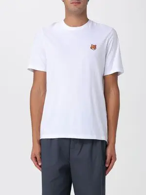 Maison Kitsuné Cotton T-shirt With Logo - White