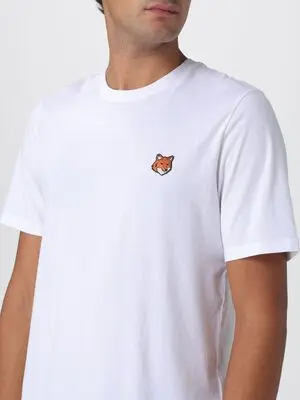 Maison Kitsuné Cotton T-shirt With Logo - White