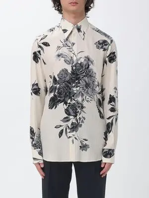 Dolce & Gabbana Floral Print Silk Shirt - White