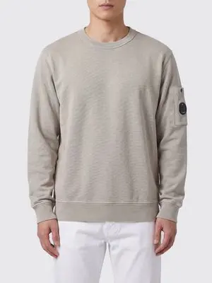 C.P. COMPANY Cotton Crew Neck Sweatshirt - Grey