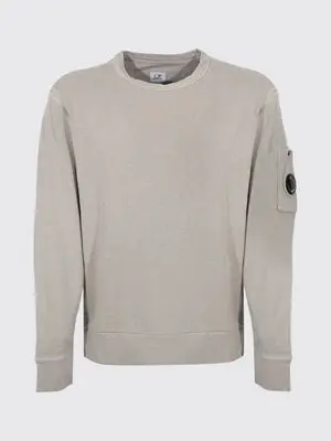 C.P. COMPANY Cotton Crew Neck Sweatshirt - Grey