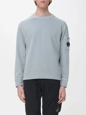 C.P. COMPANY Cotton Crew Neck Sweatshirt Silver