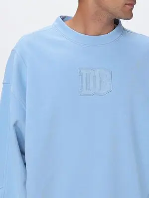 Dolce & Gabbana Cotton Sweatshirt With Dg Monogram Patch