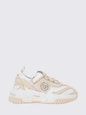 Philipp Plein Low-top Sneakers With Bi Monogram Pattern - Milk