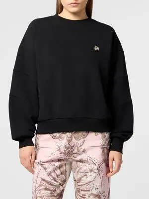 Philipp Plein Sweatshirt With Embellished Detail - Black
