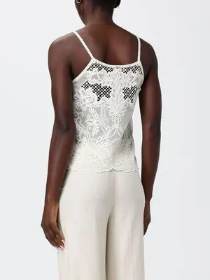 TWINSET Macramé Top - White