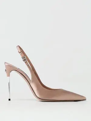 Dolce & Gabbana Silk Slingback Pumps - Beige