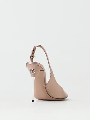 Dolce & Gabbana Silk Slingback Pumps - Beige