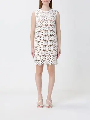 Michael Kors Crochet Mini Dress - White