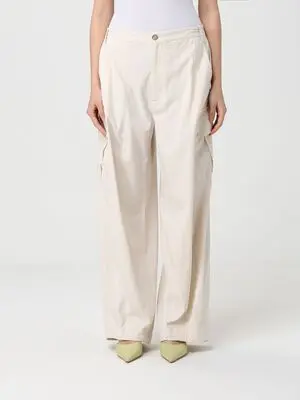 Pinko Cotton Cargo Trousers - Sand