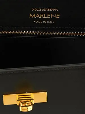 Dolce & Gabbana Marlene Grained Calfskin Leather Shoulder Bag