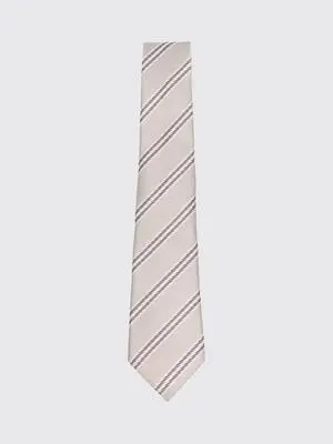 Giorgio Armani Regimental Silk Tie - Grey