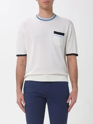 PAOLO PECORA Virgin Wool Crew-neck Pullover - Yellow Cream