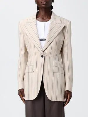 Dolce & Gabbana Viscose Single-breasted Blazer - Striped