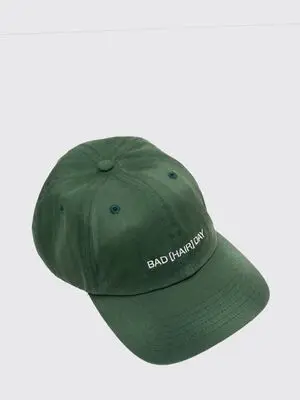 D1 MILANO Cotton Baseball Cap With Slogan - Green