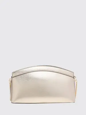 Michael Kors Small Athena Convertible Clutch In Metallic Leather - Gold