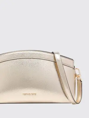 Michael Kors Small Athena Convertible Clutch In Metallic Leather - Gold