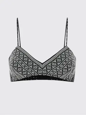 Ermanno Scervino Silk Bra - Black